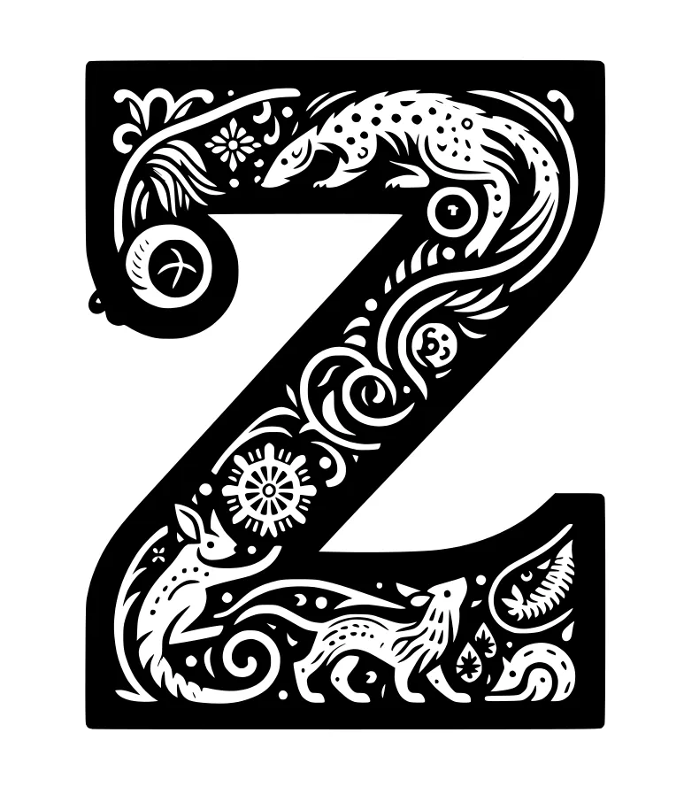 Crazy alphabet: Letter Z by Nina Máčová | Download free STL model ...