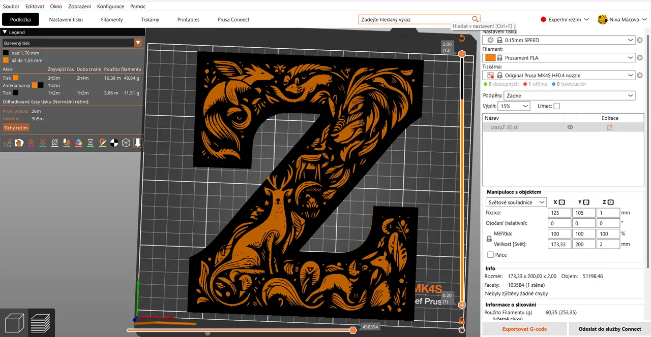 Crazy alphabet: Letter Z by Nina Máčová | Download free STL model ...