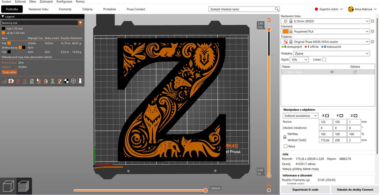 Crazy alphabet: Letter Z by Nina Máčová | Download free STL model ...