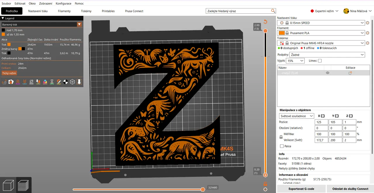 Crazy alphabet: Letter Z by Nina Máčová | Download free STL model ...