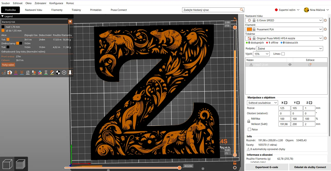 Crazy alphabet: Letter Z by Nina Máčová | Download free STL model ...