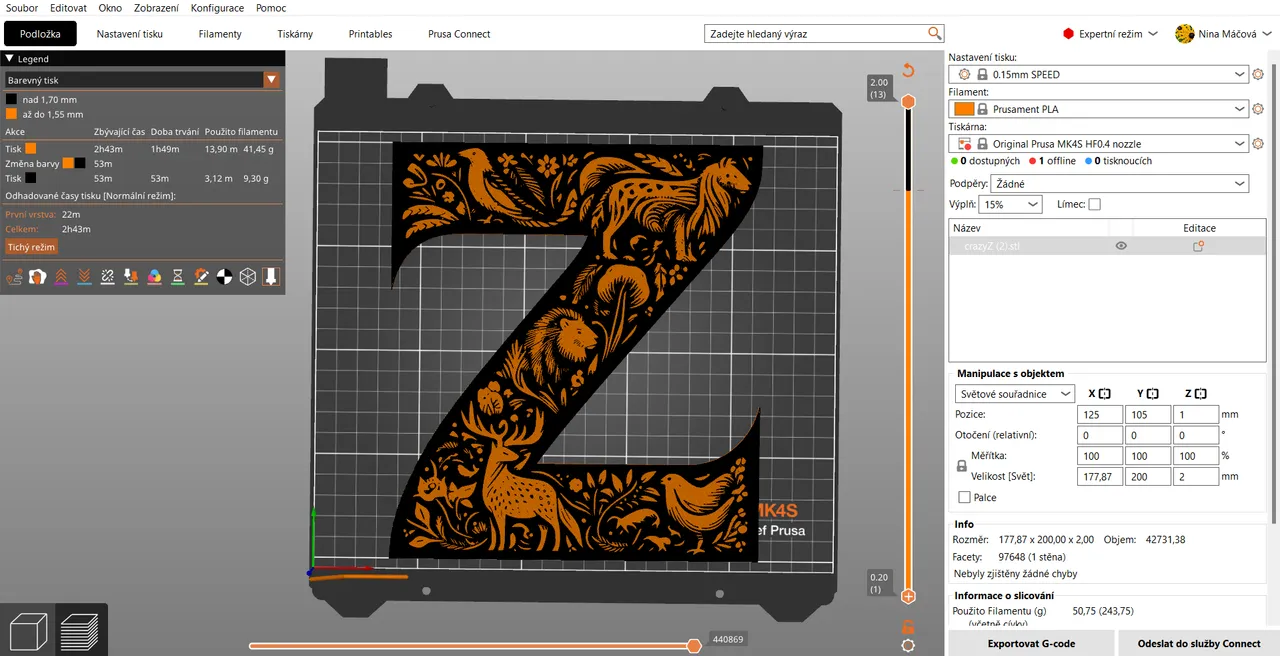 Crazy alphabet: Letter Z by Nina Máčová | Download free STL model ...