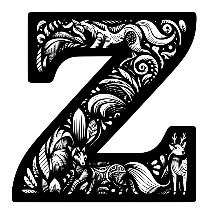Crazy alphabet: Letter Z by Nina Máčová | Download free STL model ...