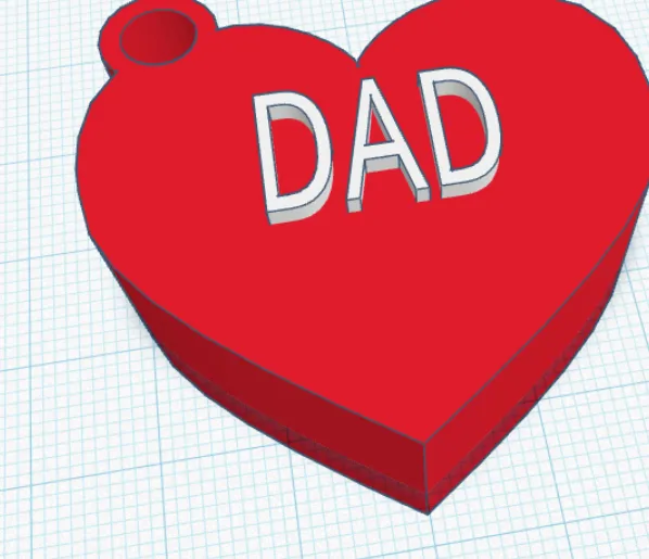 Dad keychain by Things by cheesbuger | Download free STL model ...