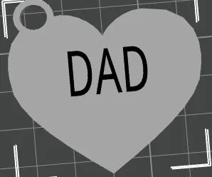 Dad keychain by Things by cheesbuger | Download free STL model ...