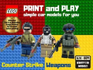 LEGO Counter-Strike Weapons by Mgr. Pavel Krist | Download free STL ...