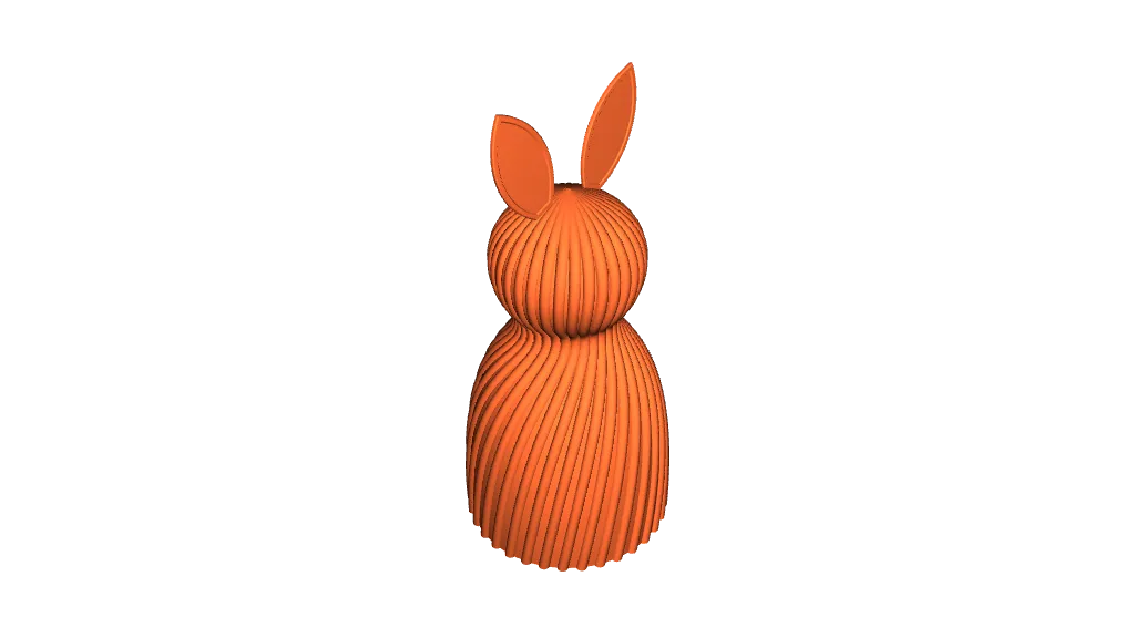 Osterhase im Curved Rib Design / Easterbunny in curved ribbed Design by ...