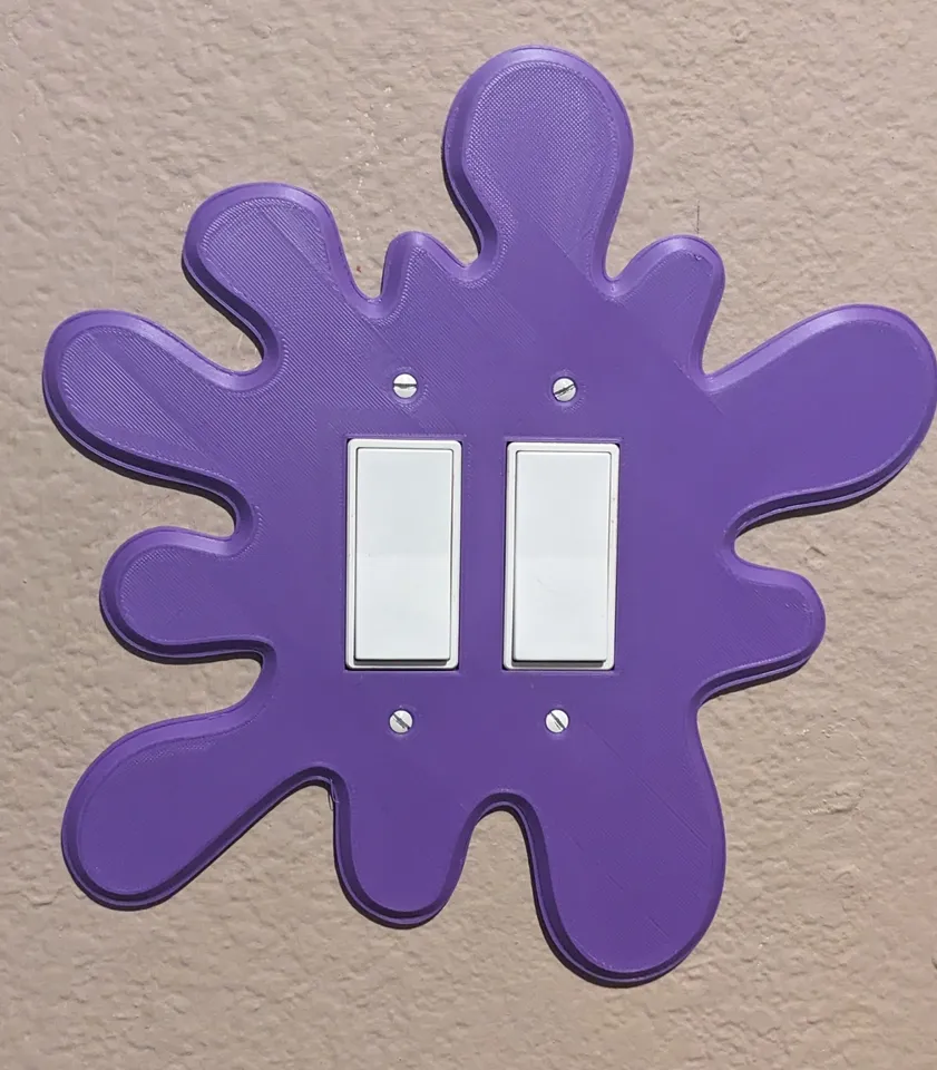 Slime splat dual wall light switch plate by CardboardMochi | Download ...