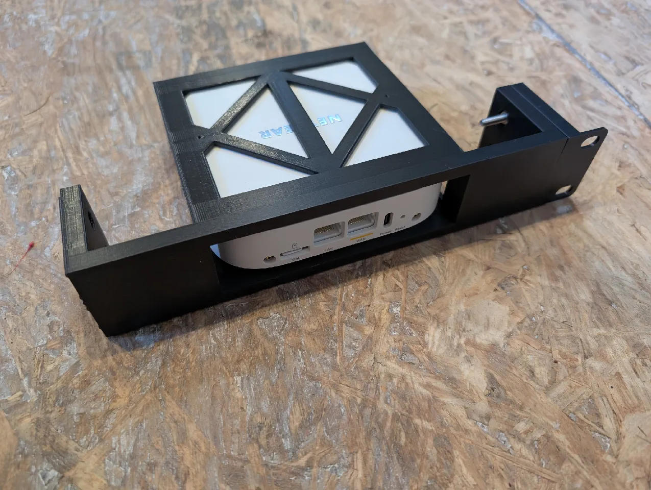 Netgear LM1300 LTE modem rack mount by David Kahler | Download free STL ...