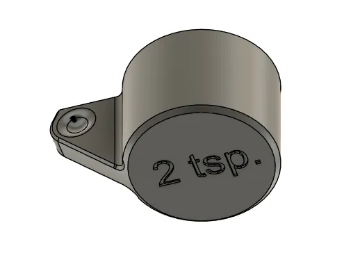 2 teaspoon measure (10ml) by MacLakey | Download free STL model ...