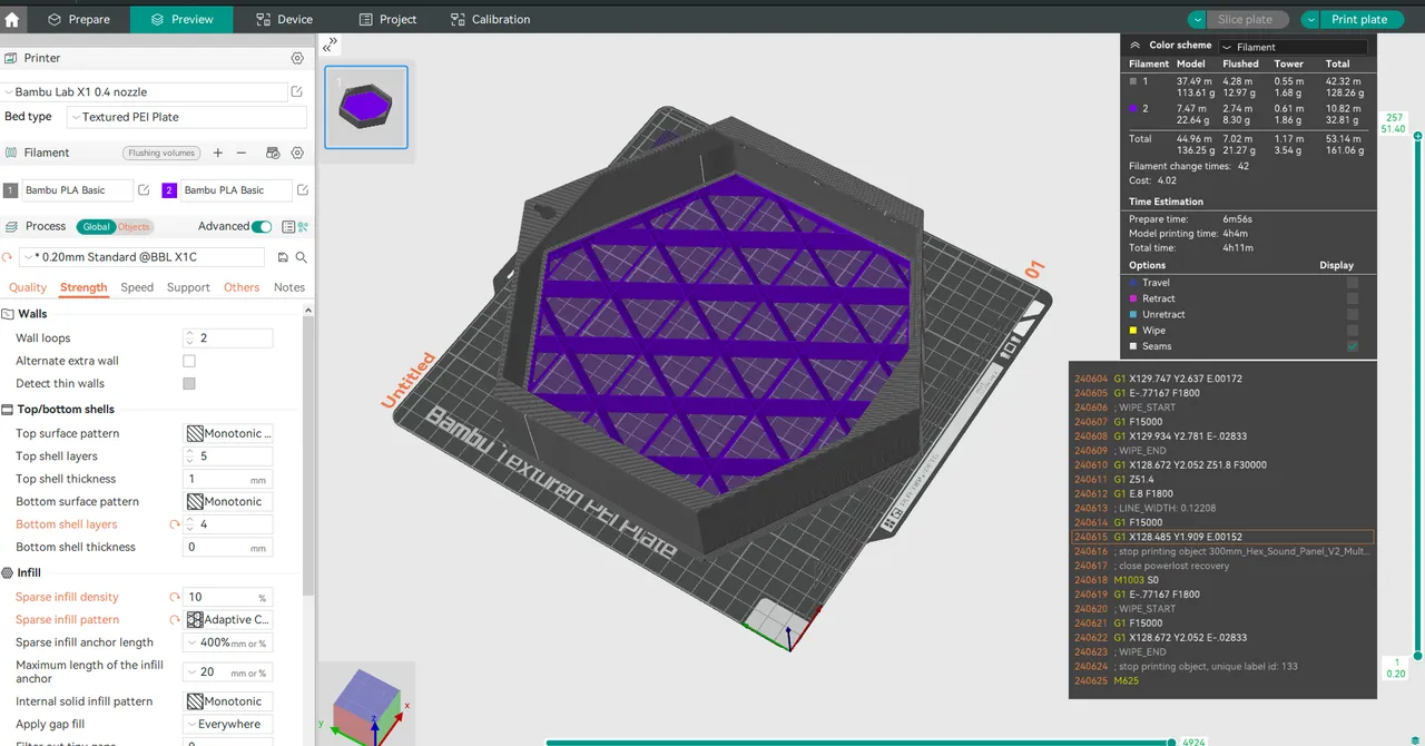 Medium 3D Printed Sound Panels! - Bambu & Prusa Mk4 Version! by ...