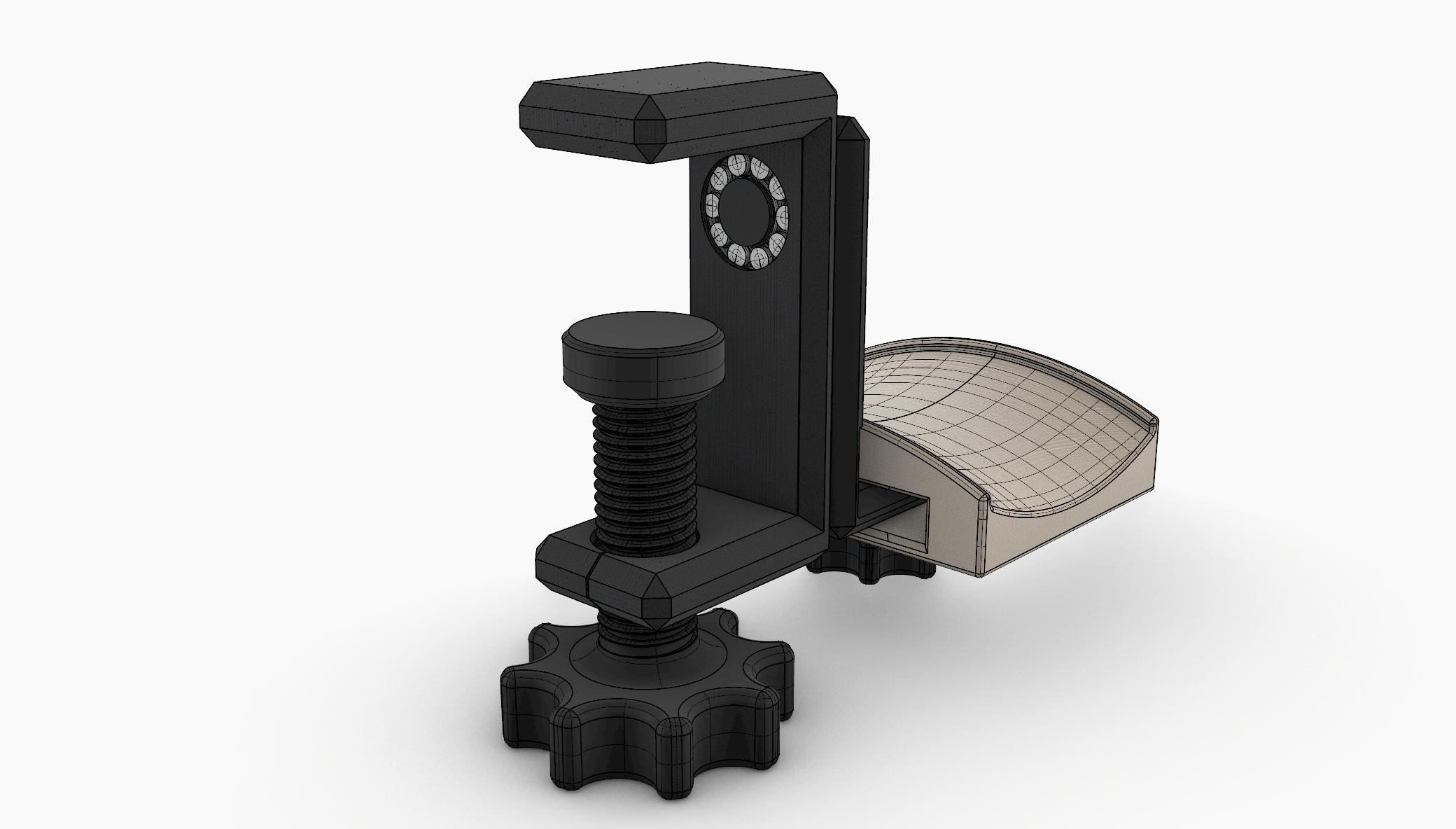 Clamping Headphone Rest by Ubermeisters | Download free STL model ...