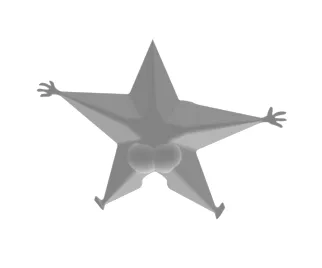 crazy star ornament by 3dprinterer | Download free STL model ...