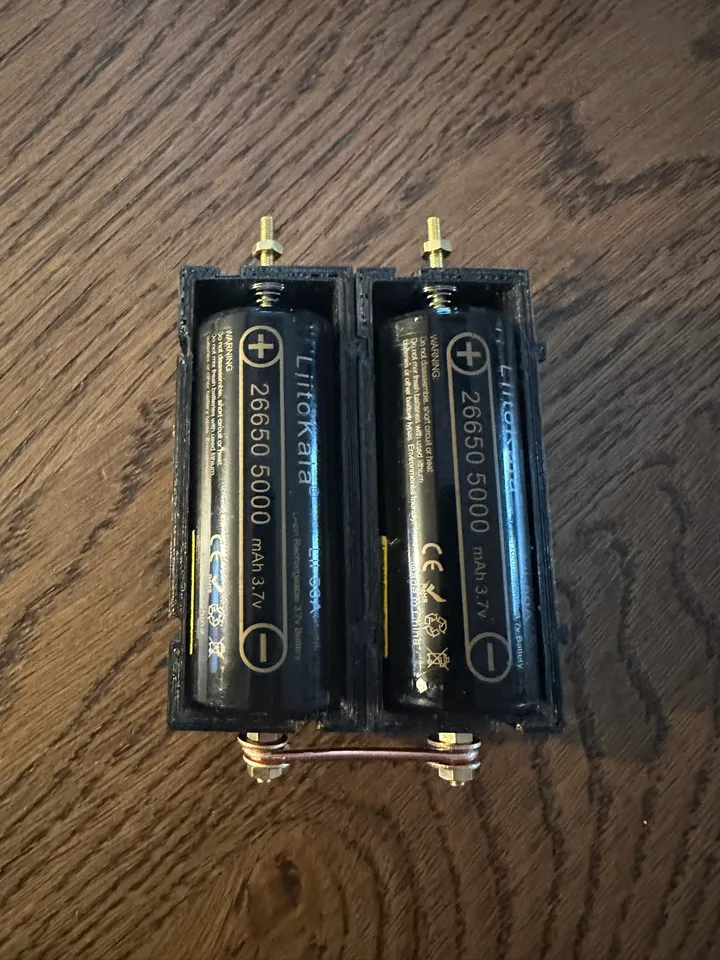 26650 battery connecting box by Raf | Download free STL model ...