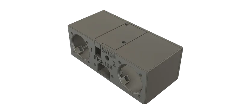 Ethernet switchable 2-port power outlet por AWSW | Descargar modelo STL ...