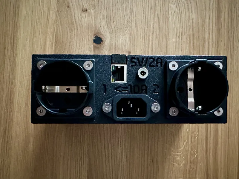 Ethernet switchable 2-port power outlet por AWSW | Descargar modelo STL ...
