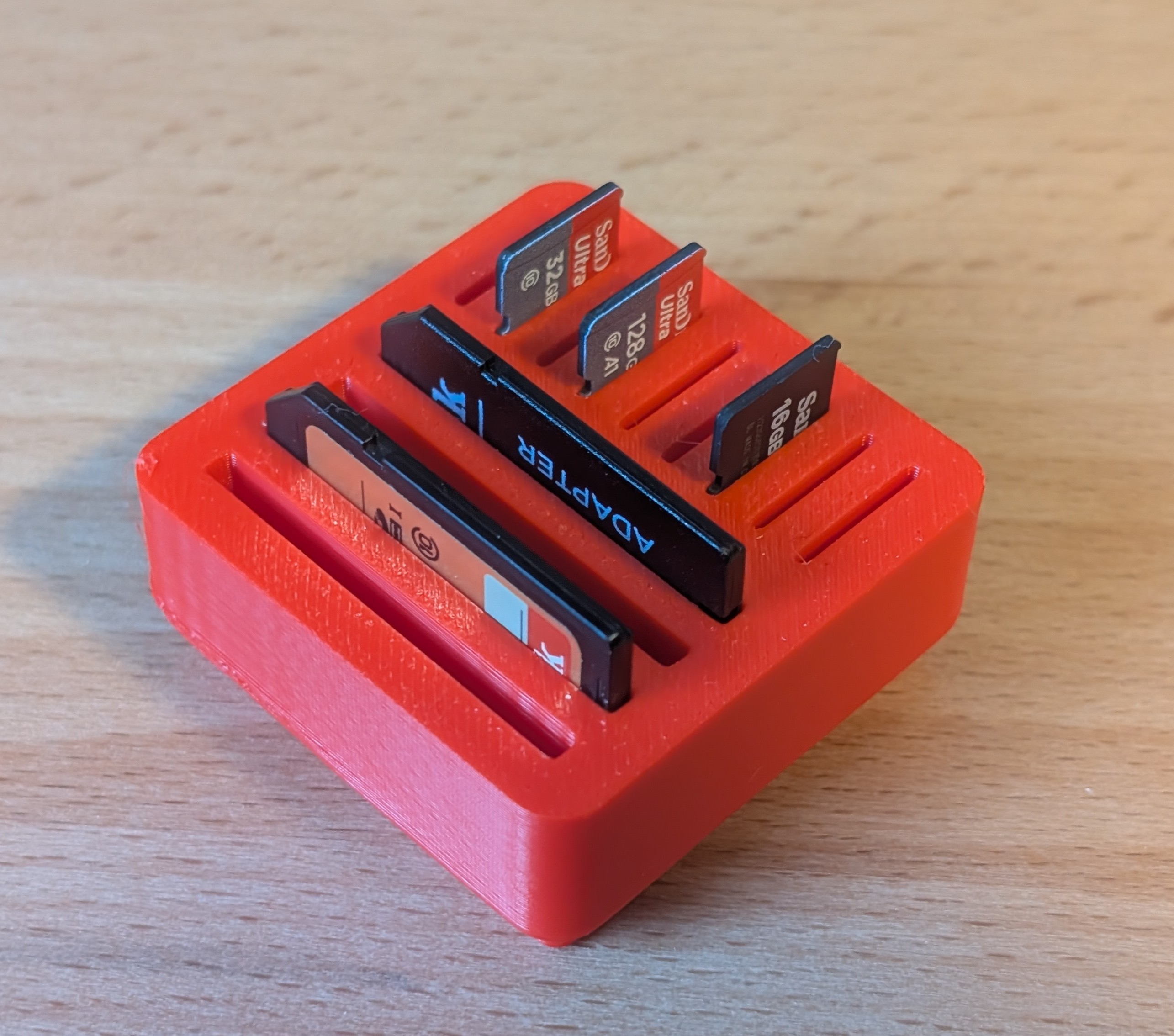 Gridfinity SD and MicroSD card holder for under Desk Drawer by innercube | Download free STL ...