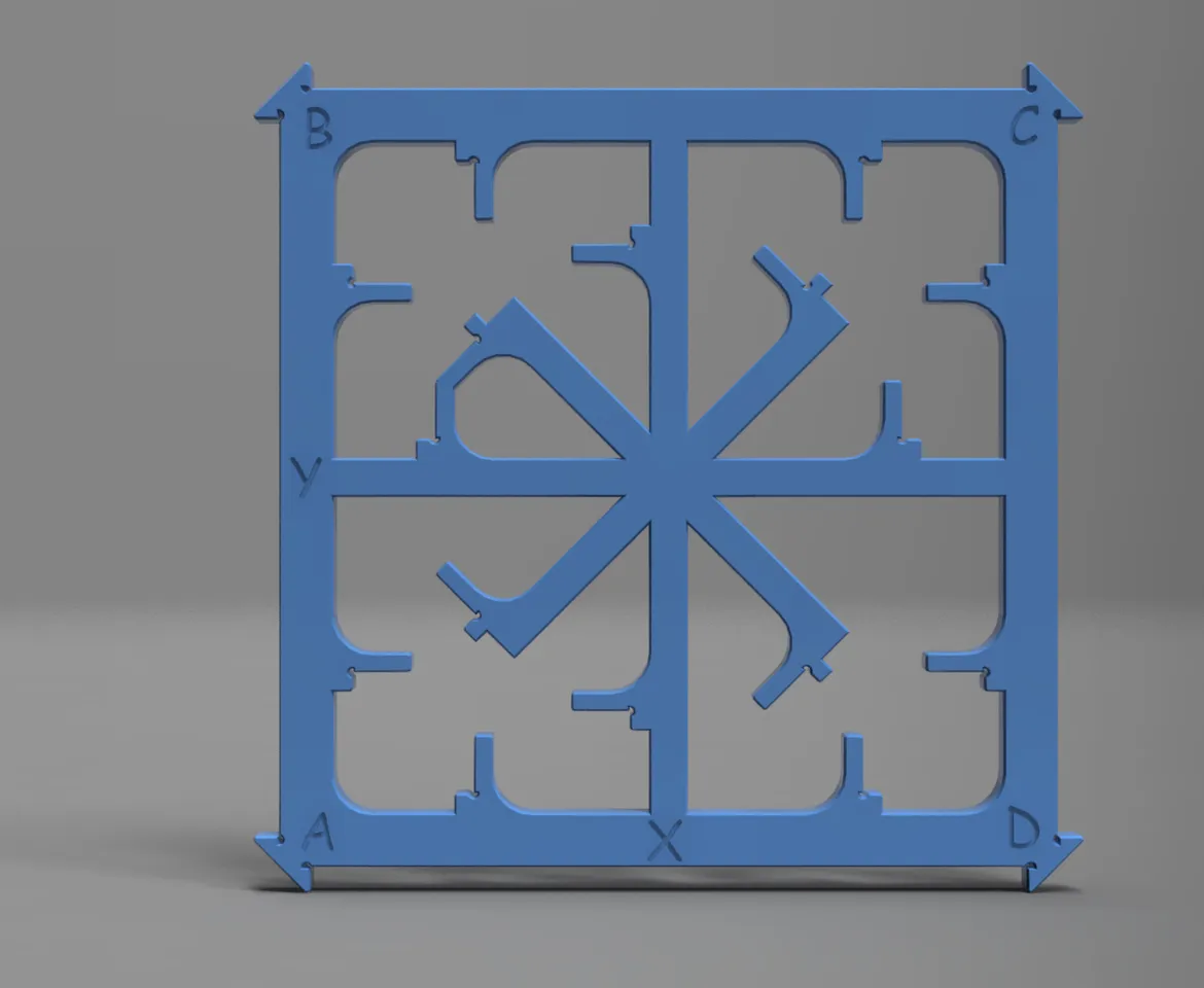 XY Calibration Square by DirtyDovaDesign | Download free STL model ...