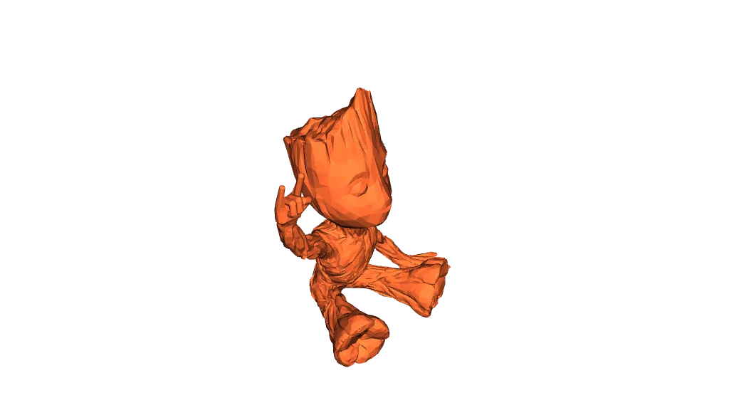heavy metal groot (low poly) by michiel J | Download free STL model ...