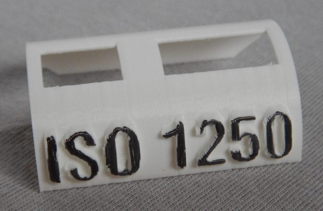 Schablone für DX-Code ISO 1250; Template for DX code ISO 1250 por ...