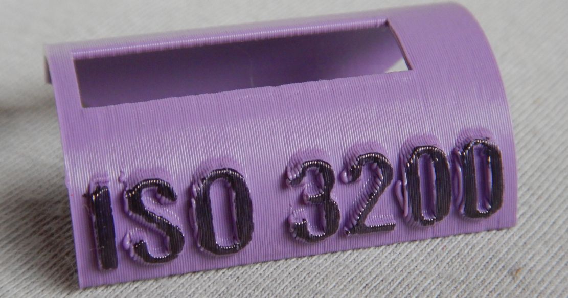 Schablone für DX-Code ISO 3200; Template for DX code ISO 3200 by ...