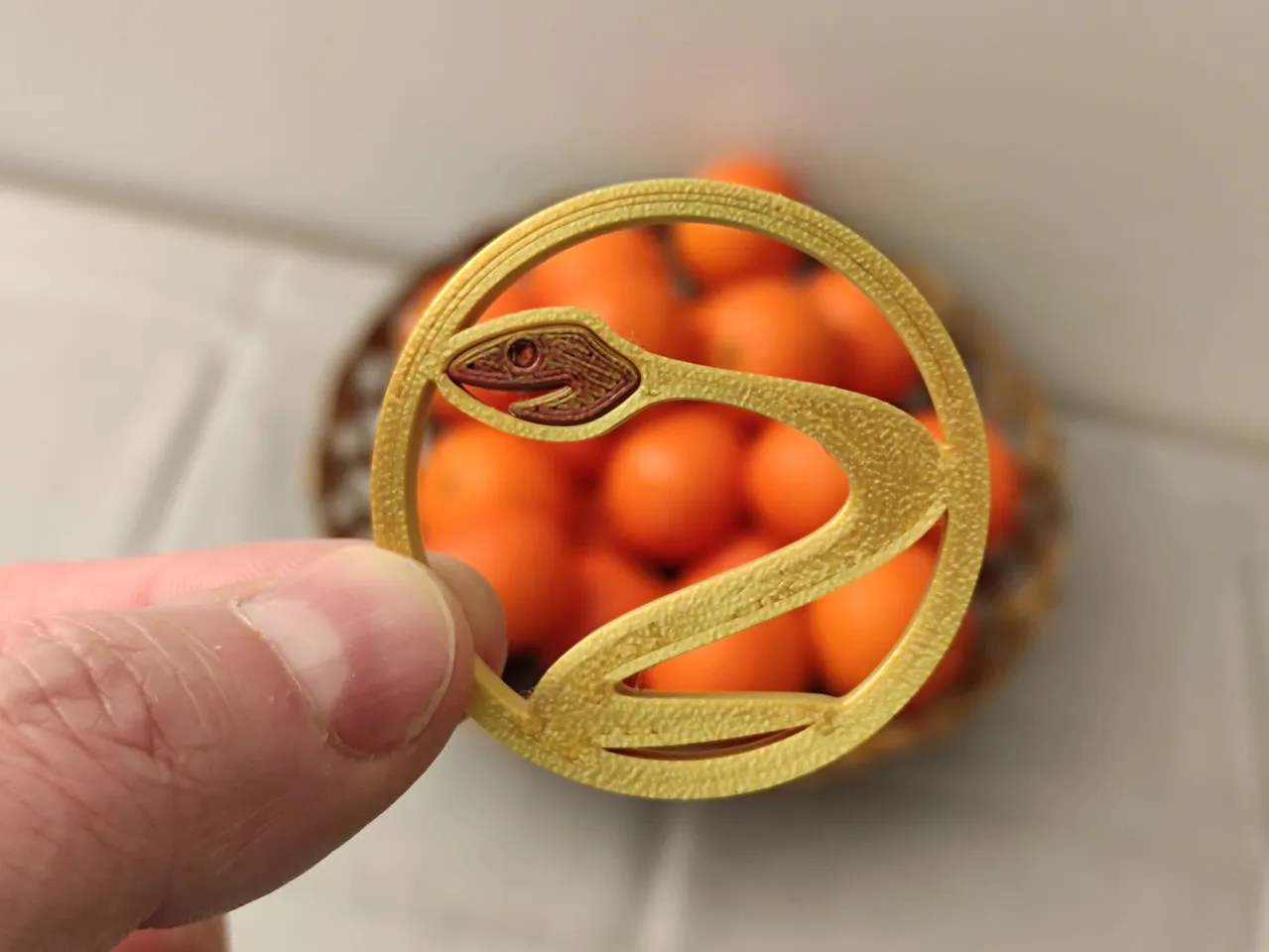 Snake keychain by Liolkis | Download free STL model | Printables.com