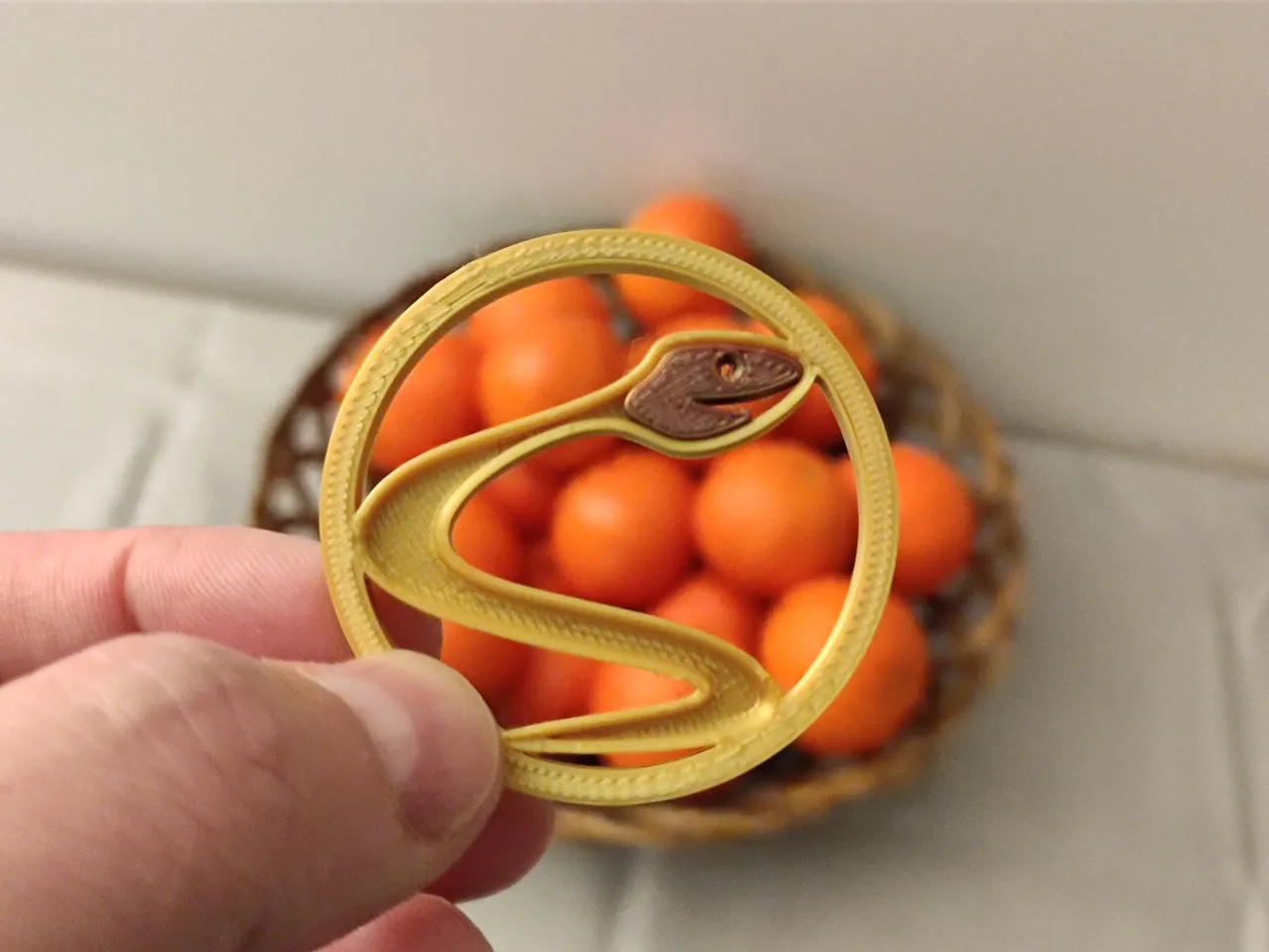 Snake keychain by Liolkis | Download free STL model | Printables.com