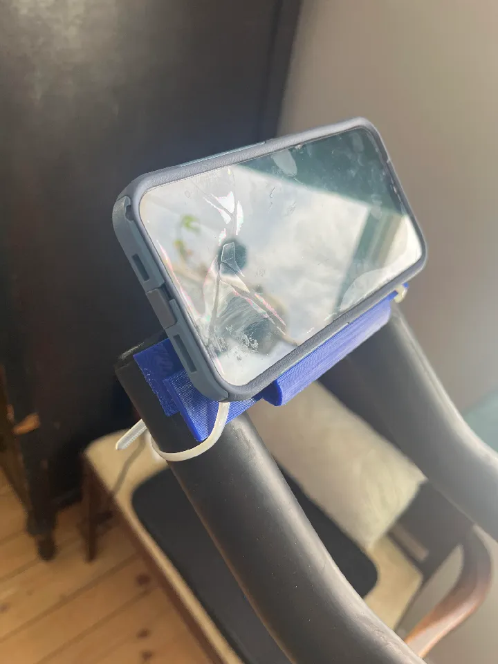 Phone holder/phone stand with side clamps by Bobojeff7 | Download free ...