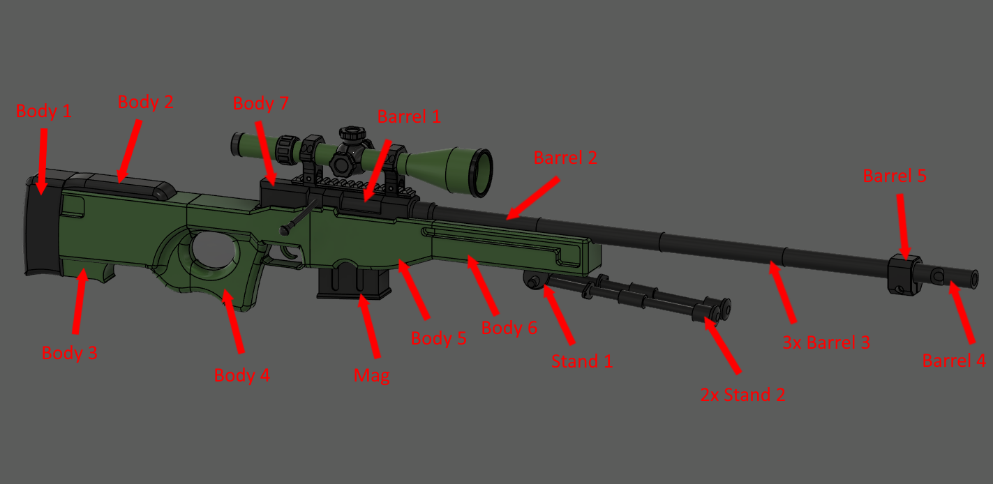 CS:GO AWP 1:1 Size Prop by Falxfab | Download free STL model | Printables.com