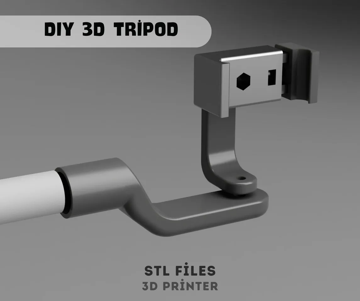 Universal Tripod, 3D Print Adjustable Camera and Phone Mount ...