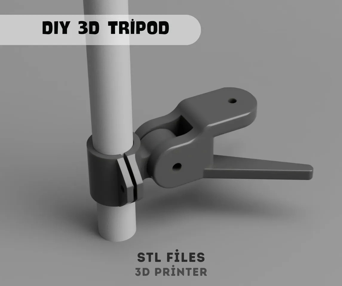 Universal Tripod, 3D Print Adjustable Camera and Phone Mount ...