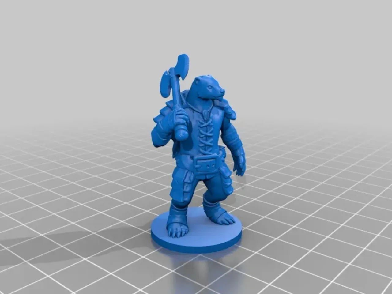 Badger Warrior by Schlossbauer | Download free STL model | Printables.com