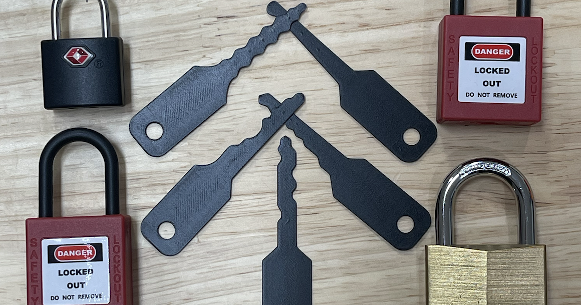 Wafer Jiggler - Lock Pick od autora EON | Stáhněte si zdarma STL model ...