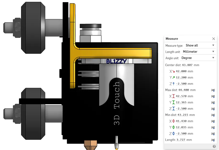 Ender 3 Geeetech 3DTouch v3.2 Pro mount by Roy Blizzard | Download free STL model | Printables.com