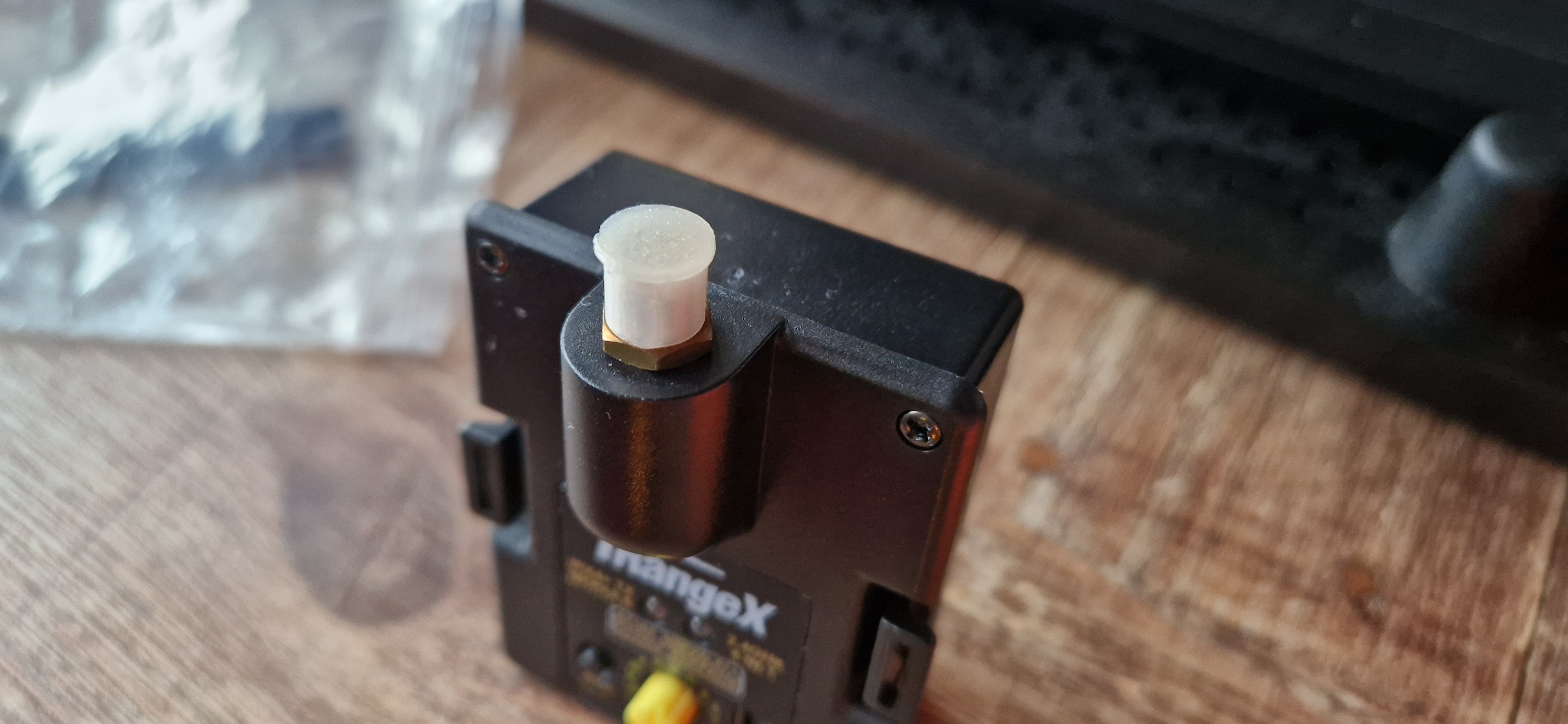 SMA cap designed to cover connectors on my FPV goggle receivers. by ...