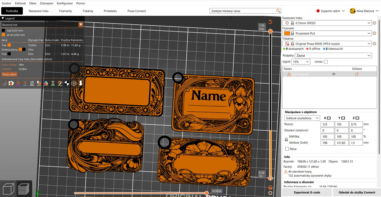Set of reusable gift name tags (1) by Nina Máčová | Download free STL ...
