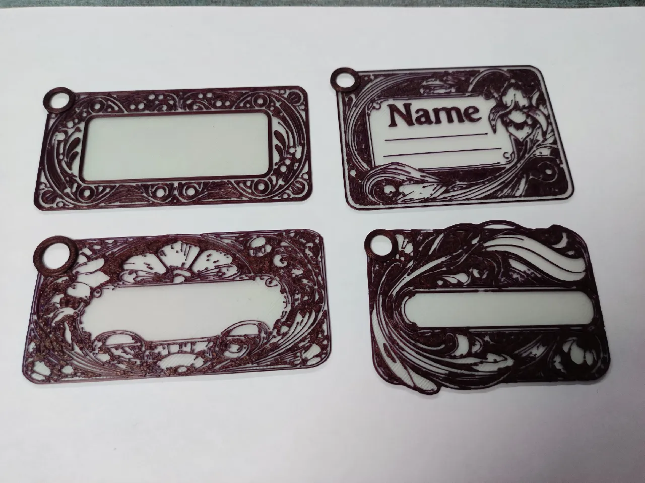 Set of reusable gift name tags (1) by Nina Máčová | Download free STL ...