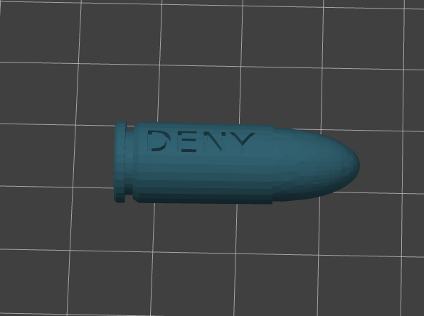 Deny, defend, depose engraved bullets by ahumbleu | Download free STL ...