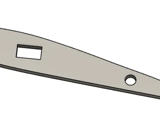Wing spar and servo insert for Foamboard RC Plane by Robert G ...