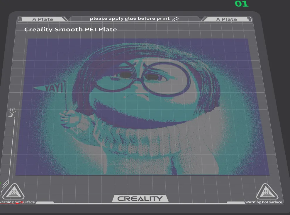 Tristesse - Sadness - Hueforge by poluxcrs | Download free STL model ...