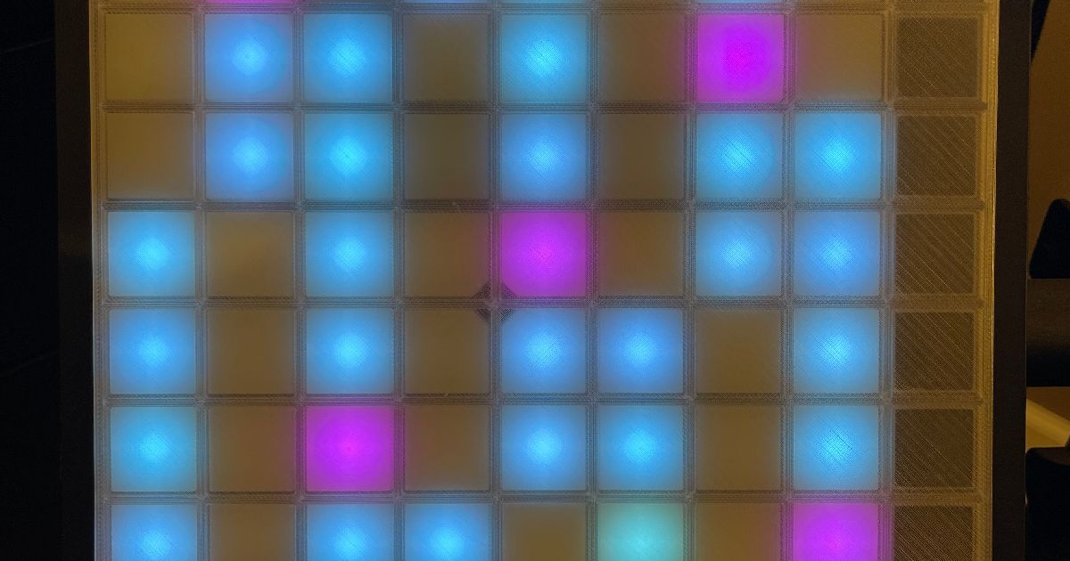 Novation Launchpad X Cover by xchrishawk | Download free STL model ...