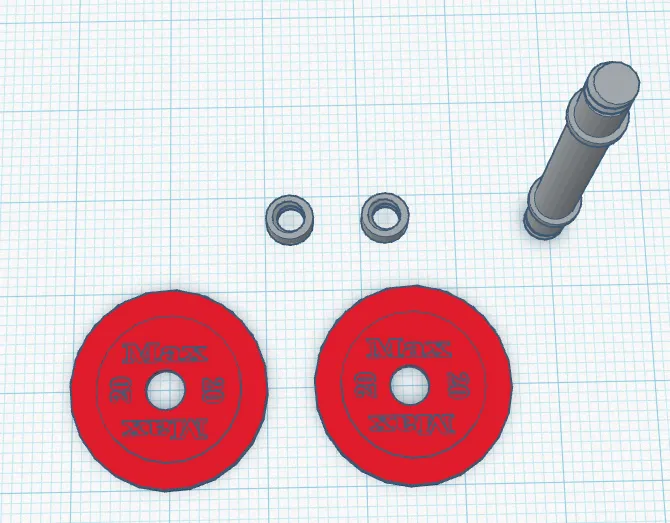 mini dumbell with custom name by MaxCreations | Download free STL model ...