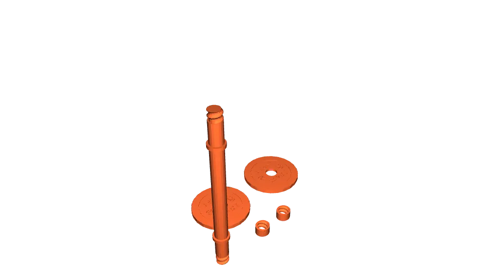 mini dumbell with custom name by MaxCreations | Download free STL model ...