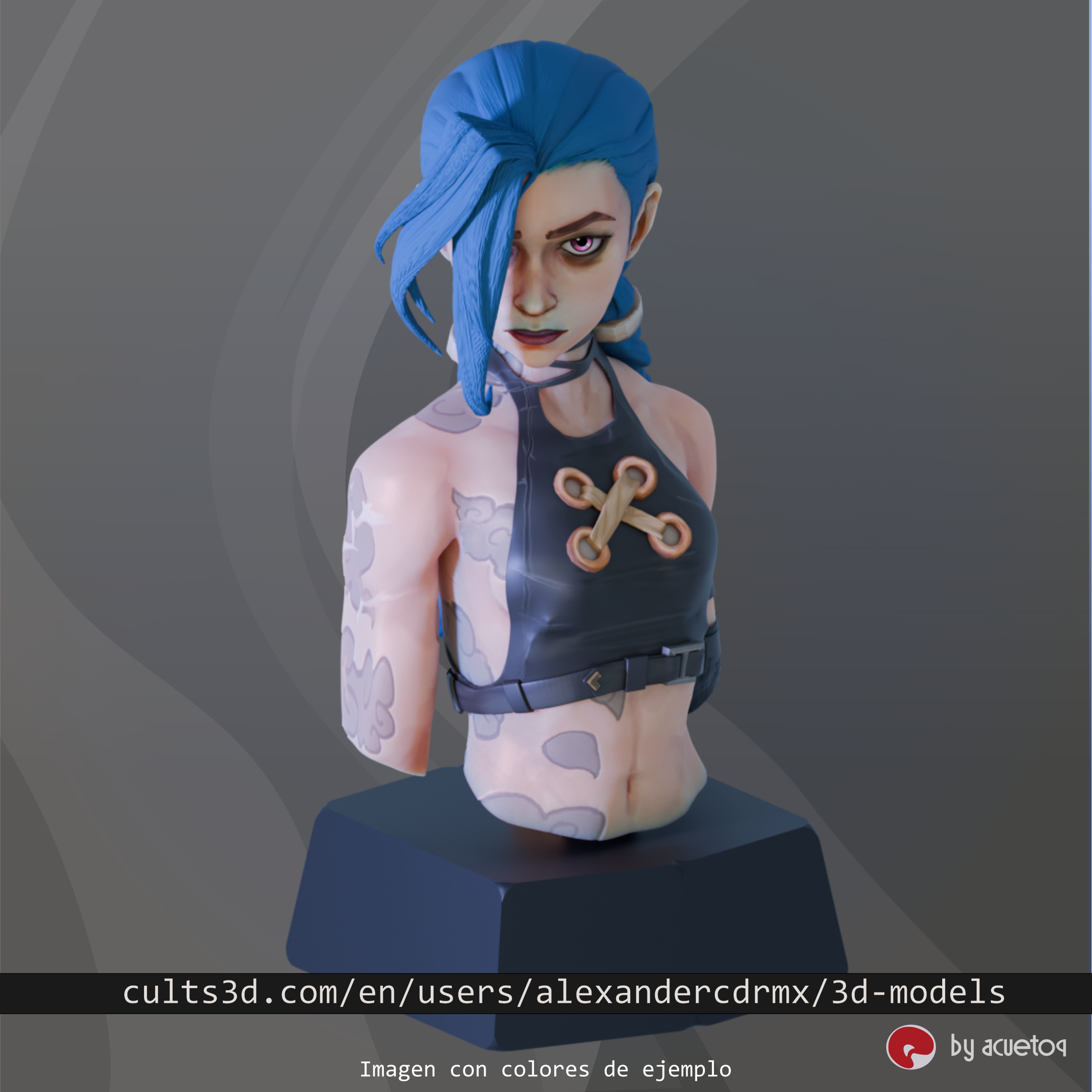 Jinx, ARCANE poster pose von Alexander Crafter | Printables Store