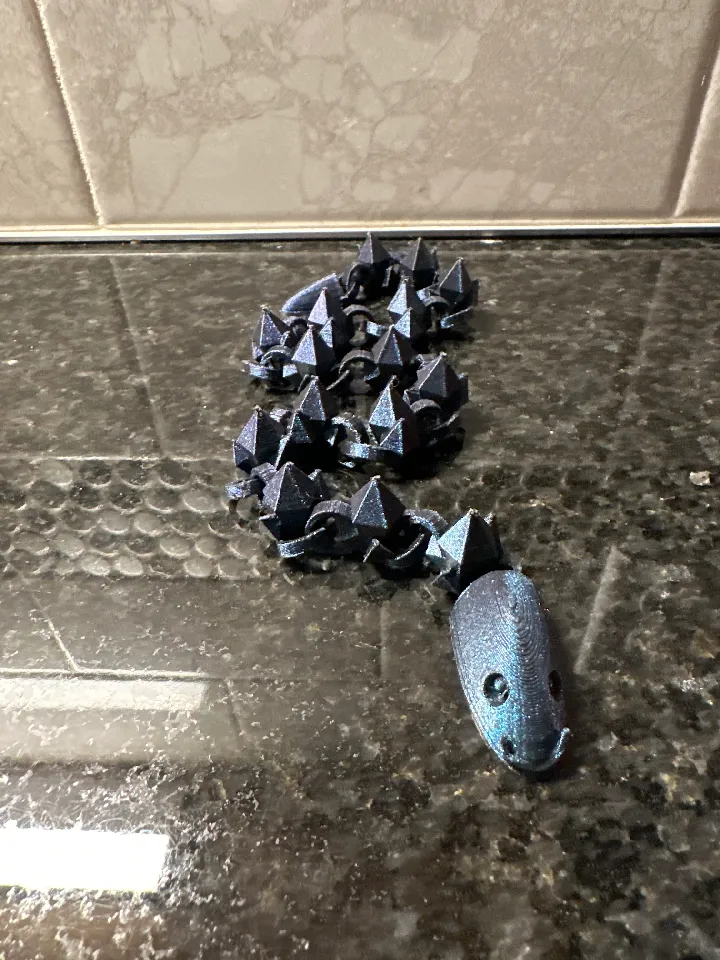 Crystal Snake (Beta) by calebprints | Download free STL model ...