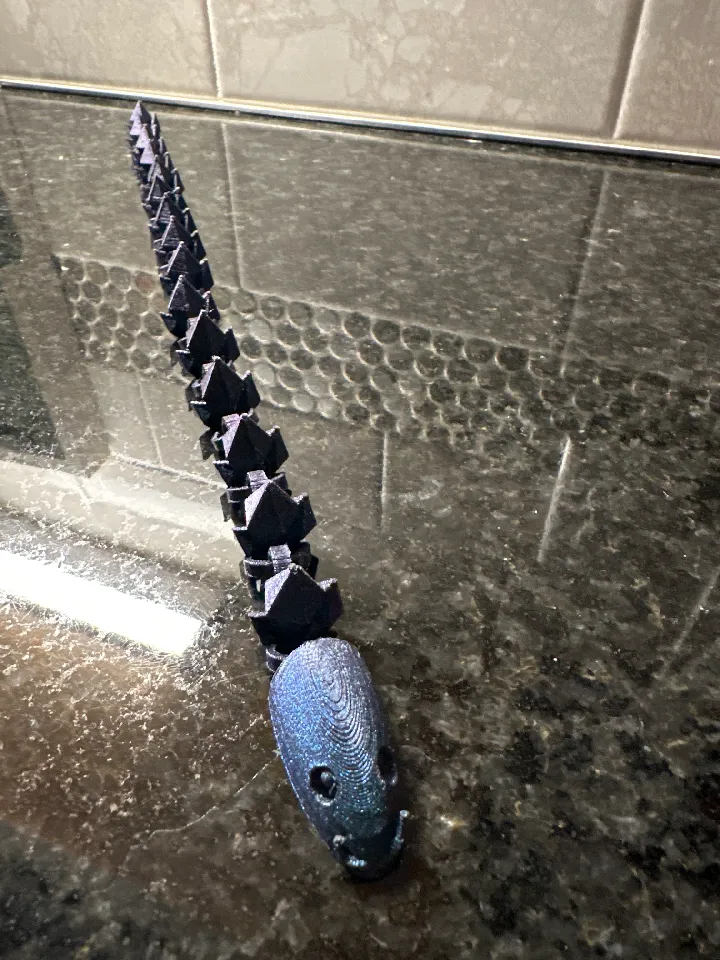 Crystal Snake (Beta) by calebprints | Download free STL model ...