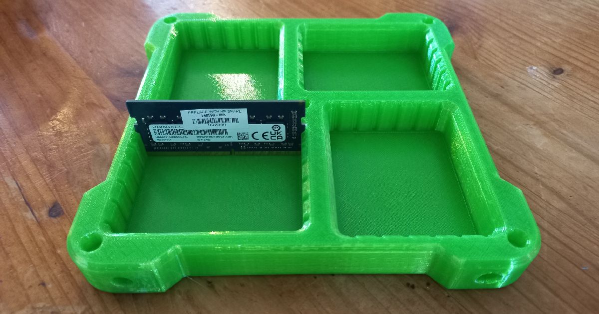 DDRx SO-DIMM Tray by Tim Whitby | Download free STL model | Printables.com