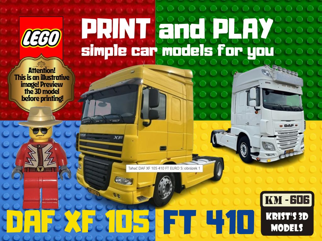 LEGO DAF XF 105 FT 410 by Mgr. Pavel Krist | Download free STL model ...