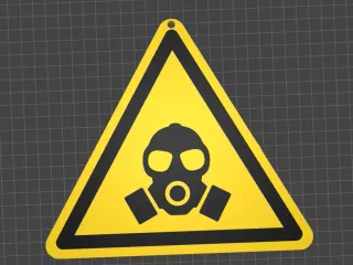 Gas Mask Area Sign by Switch Crafters | Download free STL model ...