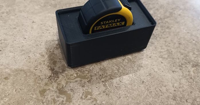 Gridfinity Stanley Fatmax 2m tape measure organizer by Matthew Render ...